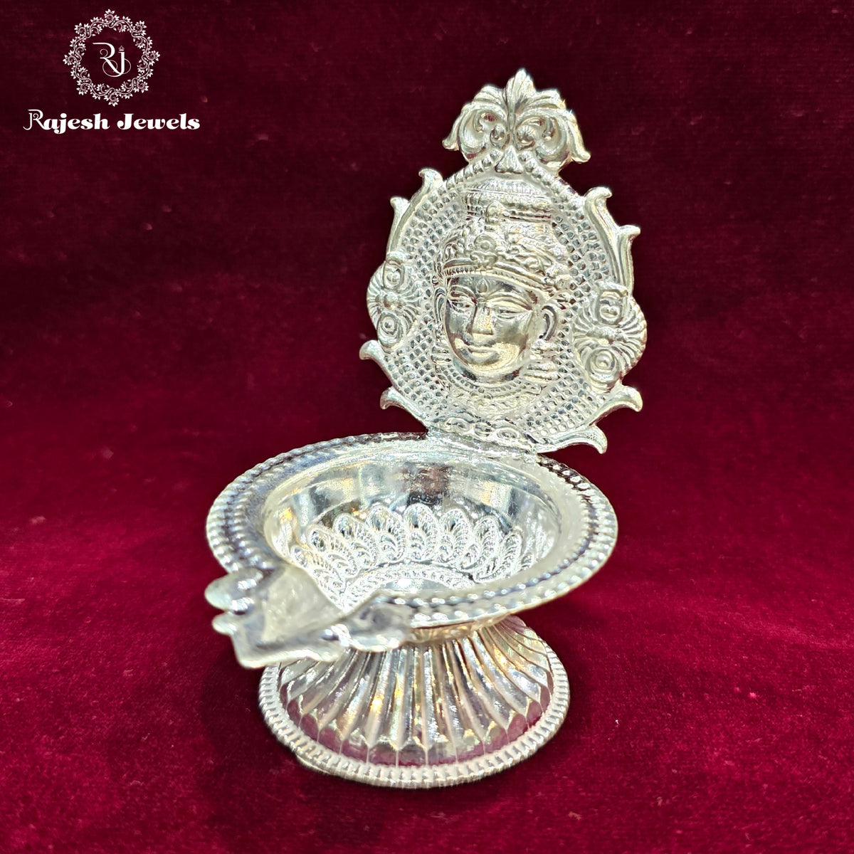 Varaha Lakshmi Silver Lamp – Rajesh Jewels
